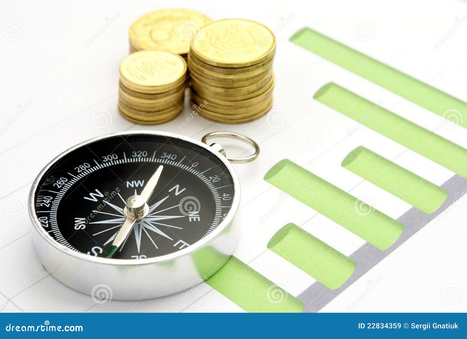 Compass And A Chart On The Table Royalty-Free Stock Photo ...