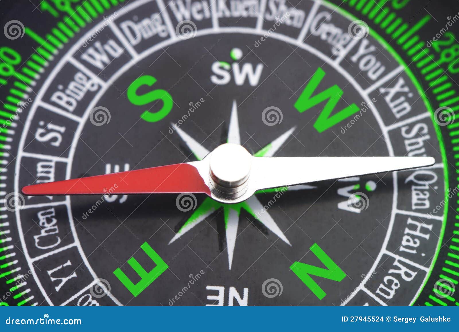 Compass closeup stock photo. Image of physical, color - 27945524