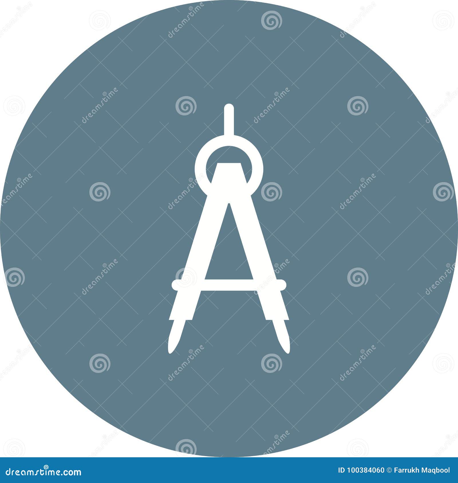 Compass stock vector. Illustration of precision, mathematics - 100384060