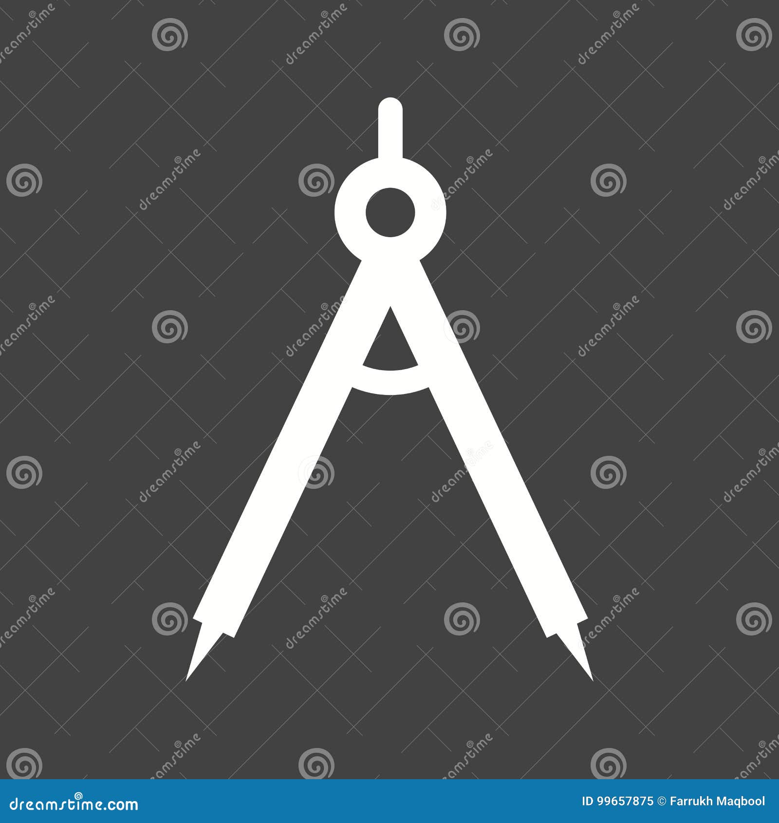 Compass stock vector. Illustration of vector, student - 99657875