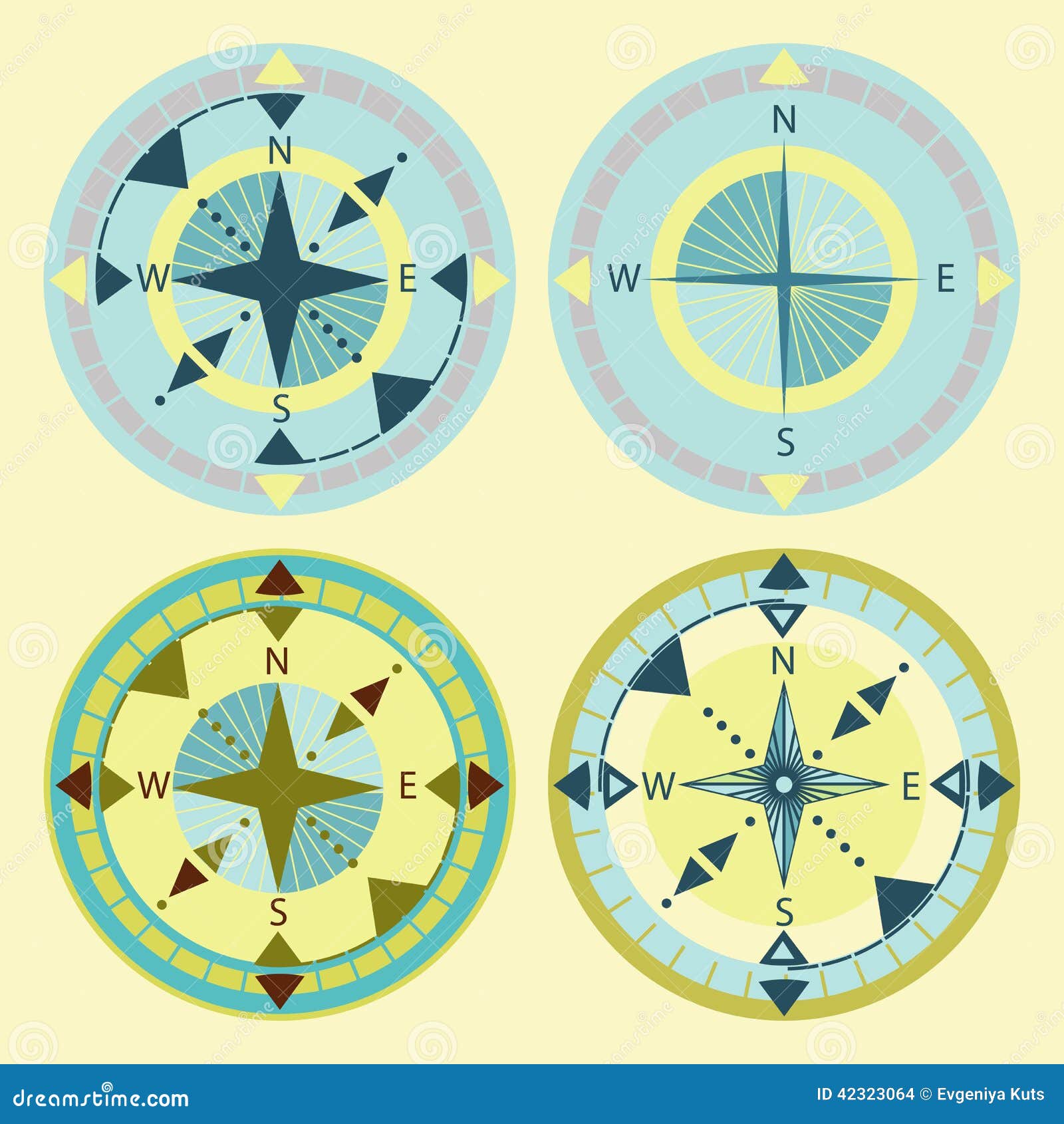 Compass stock vector. Illustration of adventure, tourism - 42323064