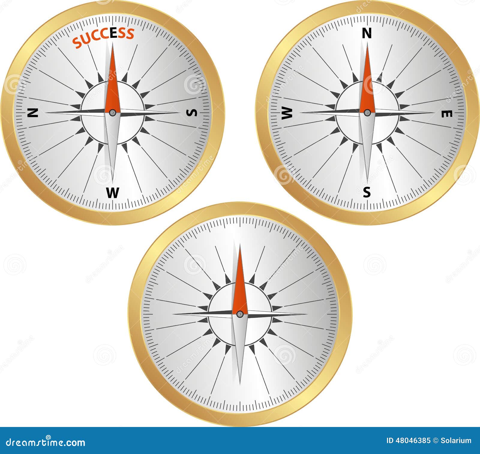 Compass On Map Clip Art Cartoon Vector | CartoonDealer.com #14051323