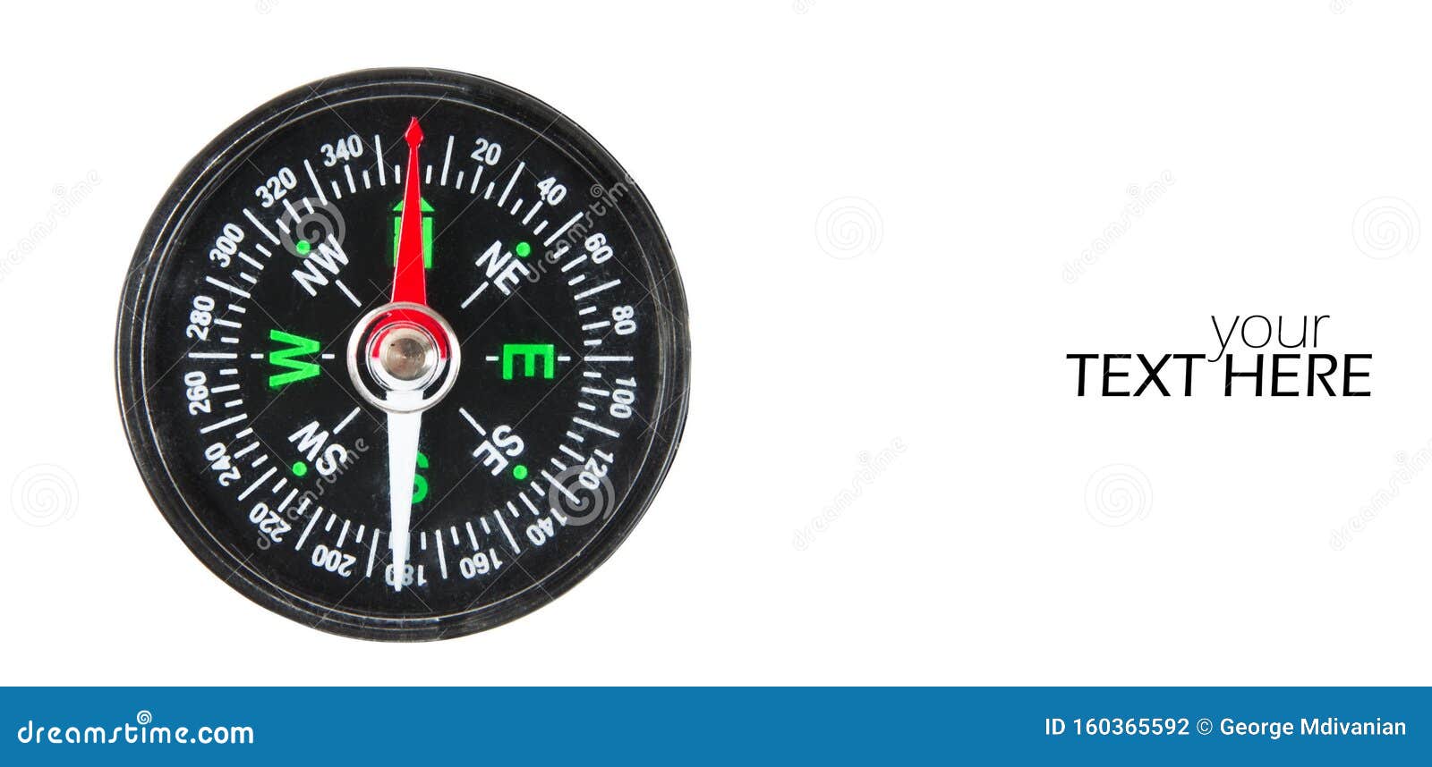 Compass with the space stock photo. Image of concept - 160365592