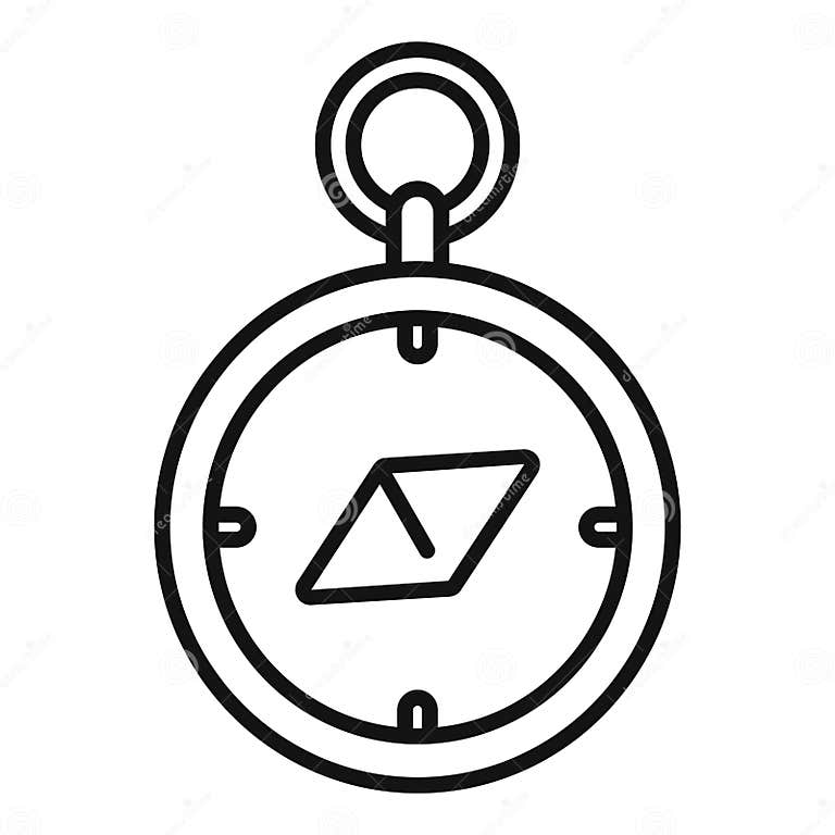 Compass Core Values Icon Outline Vector. Value Purpose Stock Vector ...