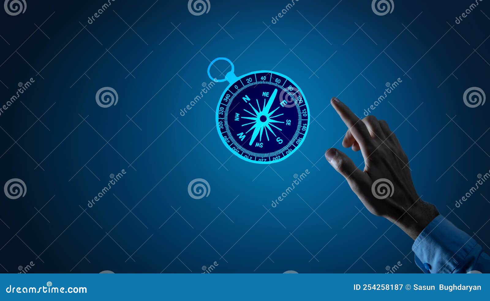 Compass Correct Solution for Direction Stock Illustration ...