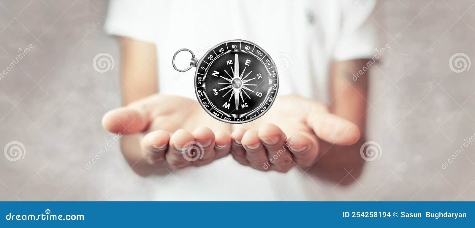 Compass Correct Solution for Direction Stock Photo - Image of plan ...