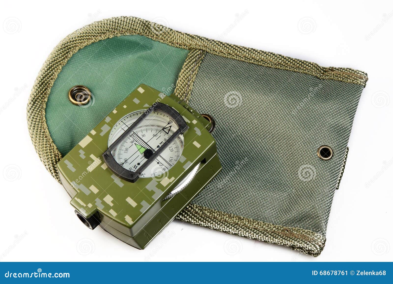 Compass with a cover stock image. Image of cover, geodesy - 68678761