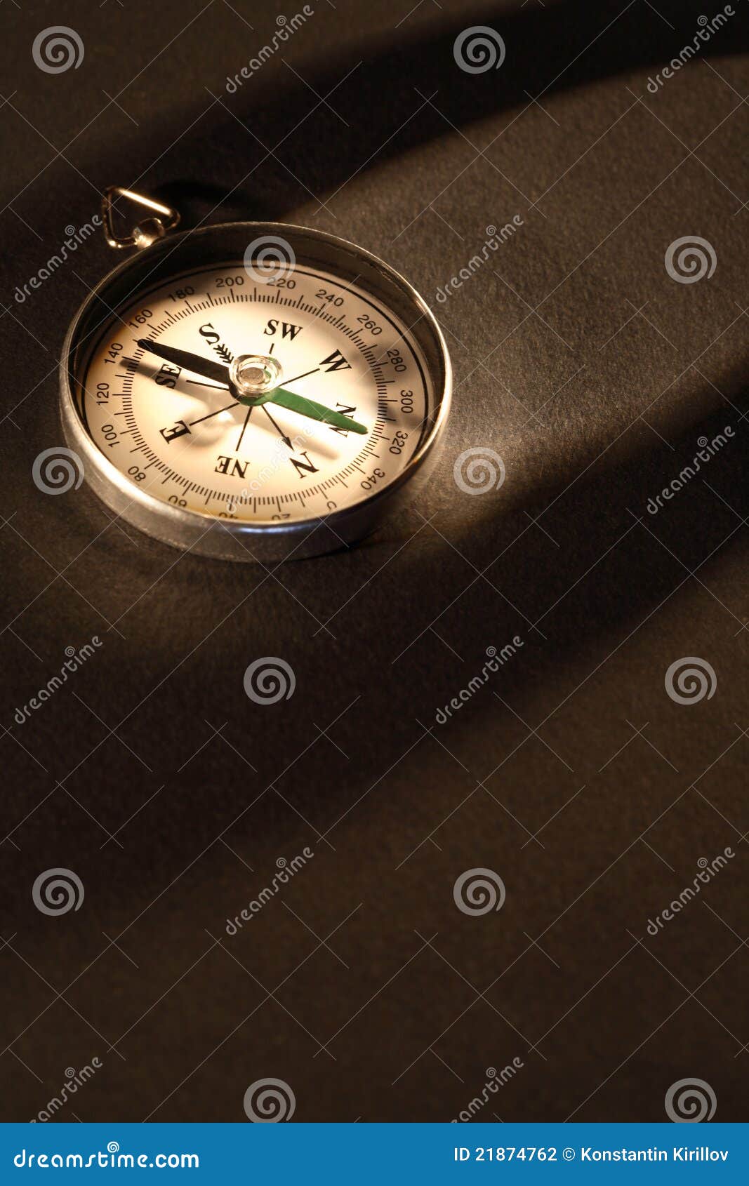 Compass on Dark stock photo. Image of north, east, direction - 21874762