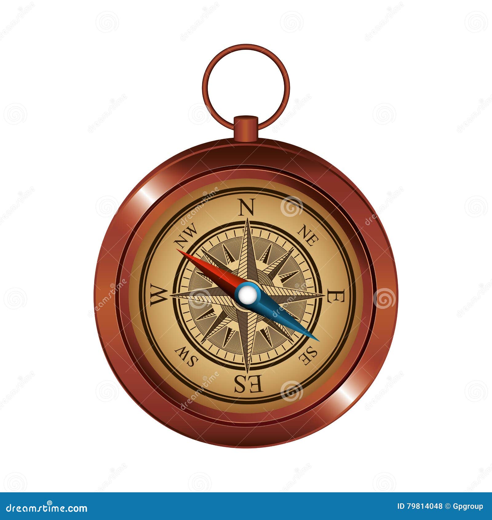 Compass device icon stock vector. Illustration of circle - 79814048