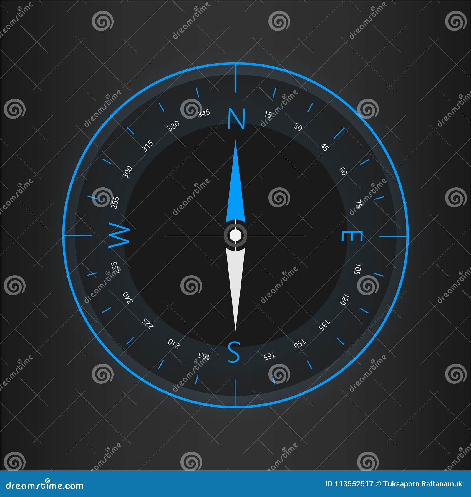 Compass Digital HUD Navigate Stock Vector - Illustration of travel ... Compass Digital HUD Navigate Stock Vector - Illustration of travel ...