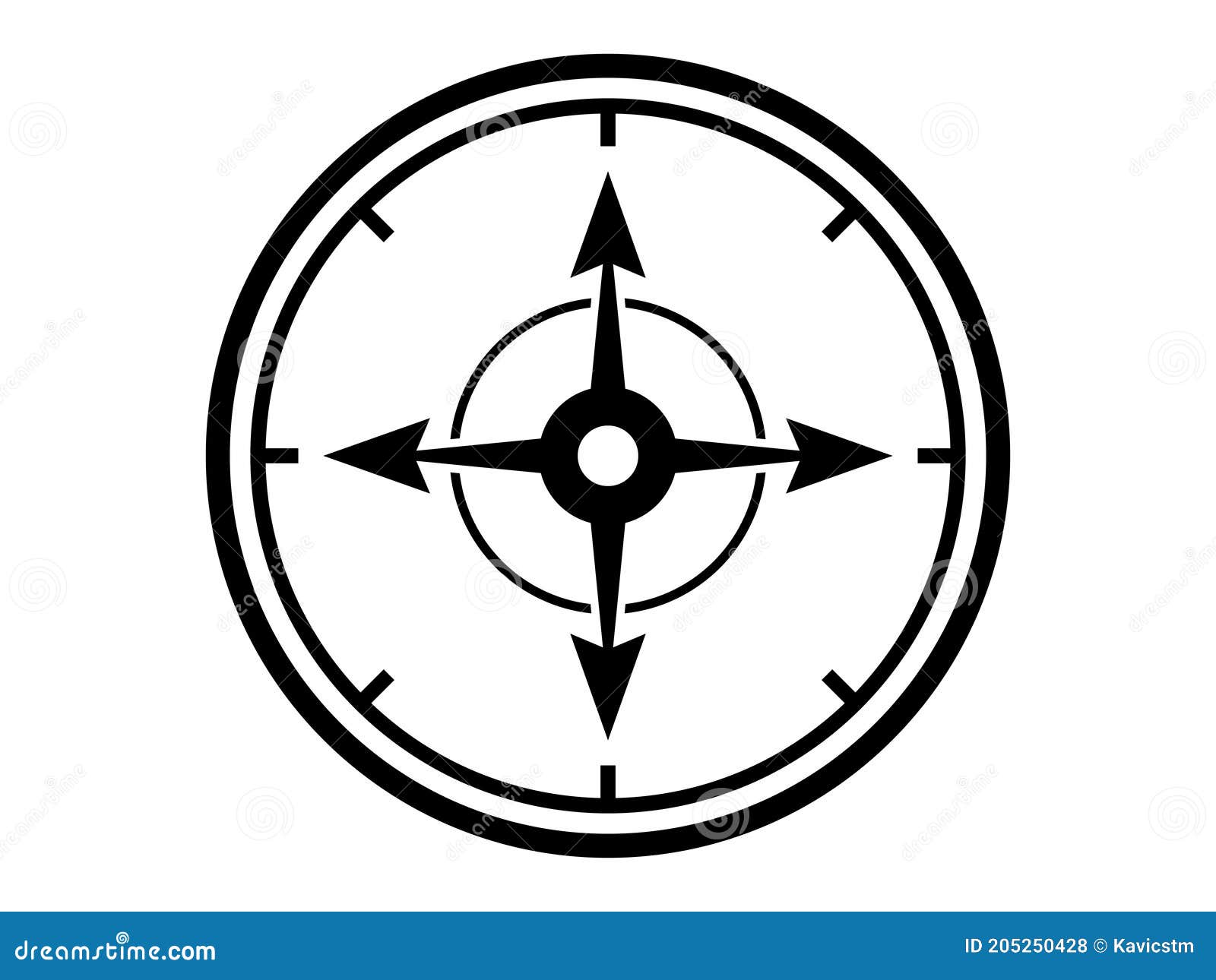 Compass direction stock vector. Illustration of location - 205250428