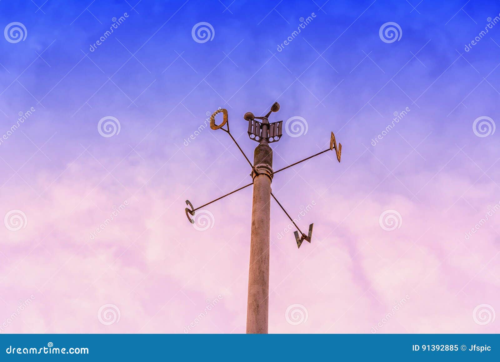 Compass Direction And Wind Speed Meter Stock Image Image Of Architectural Compass 91392885