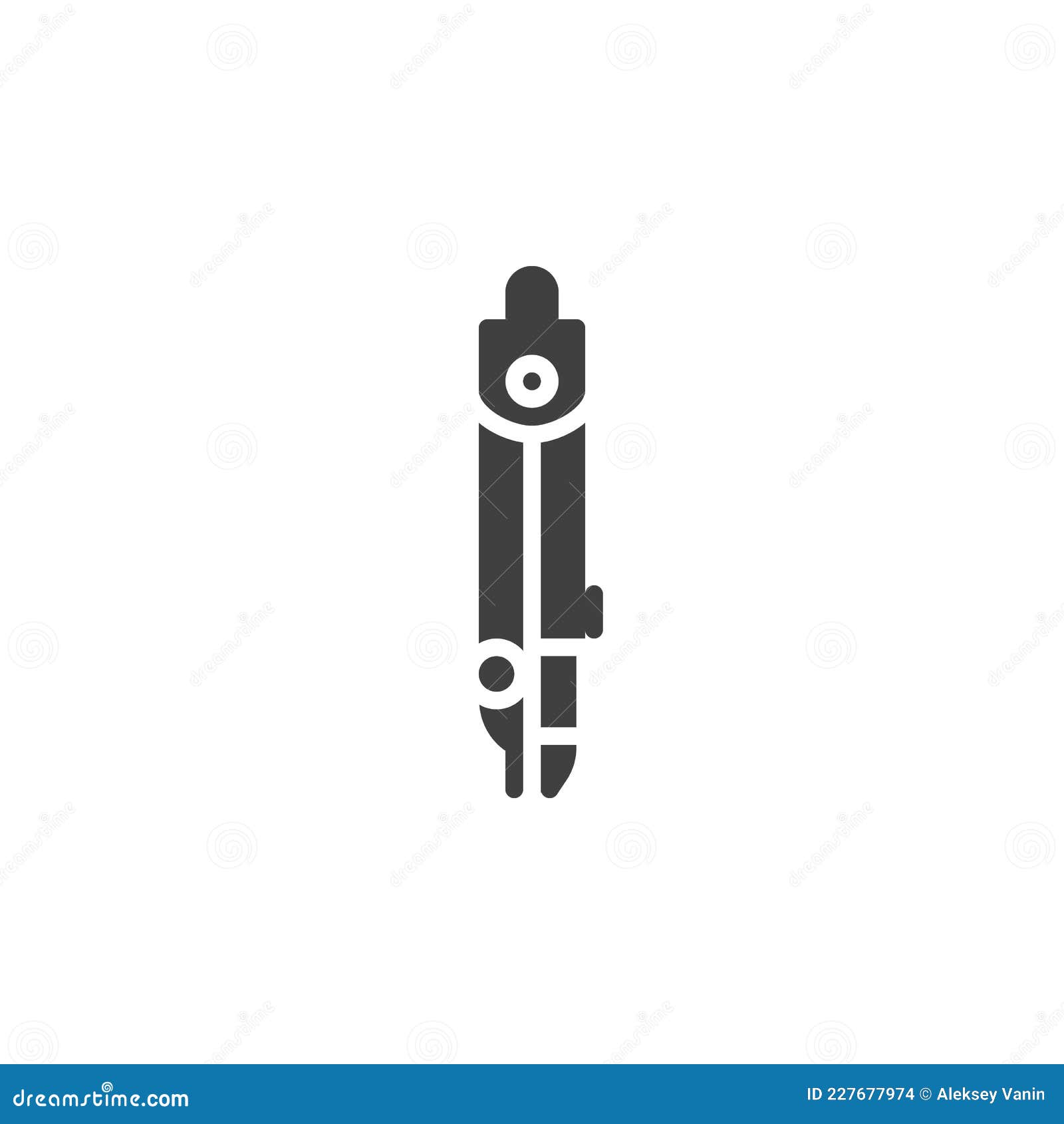 Compass Divider Vector Icon Stock Vector - Illustration of engineering ...