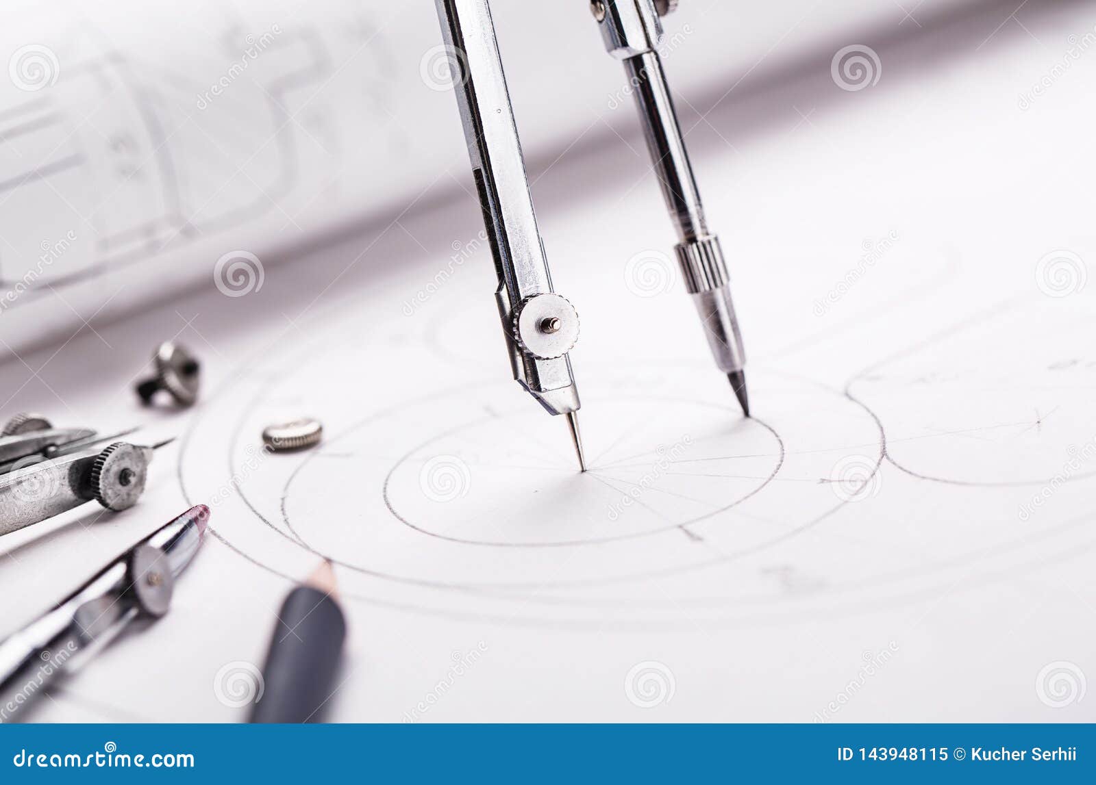 Compass For Drawing Technical Drawings. Accessories For Drawing ...