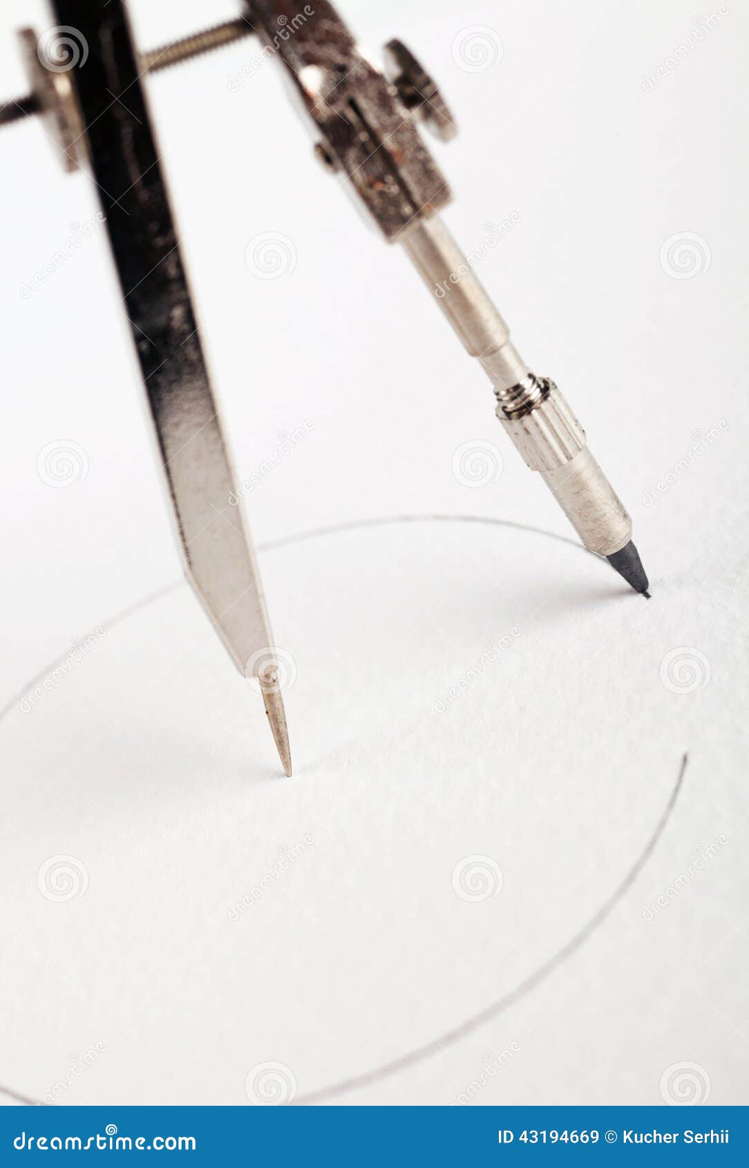 Compass drawing circle stock image. Image of learning - 43194669