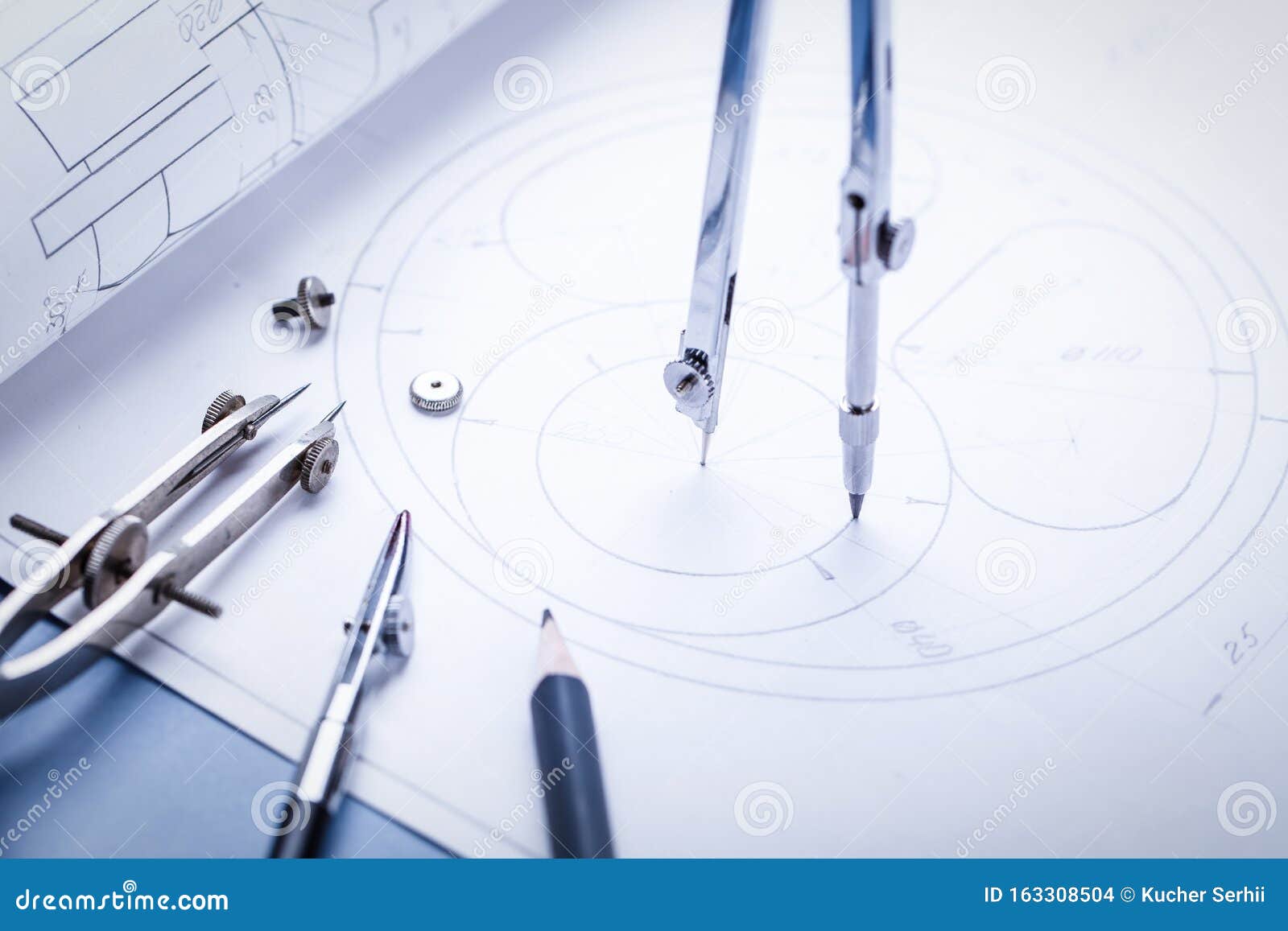 Compass For Drawing Technical Drawings. Accessories For Drawing ...