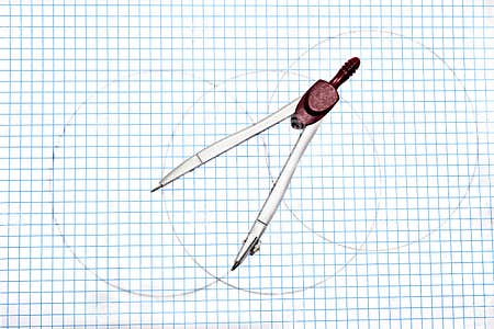 Compass drawing circles stock image. Image of drawing - 110401119