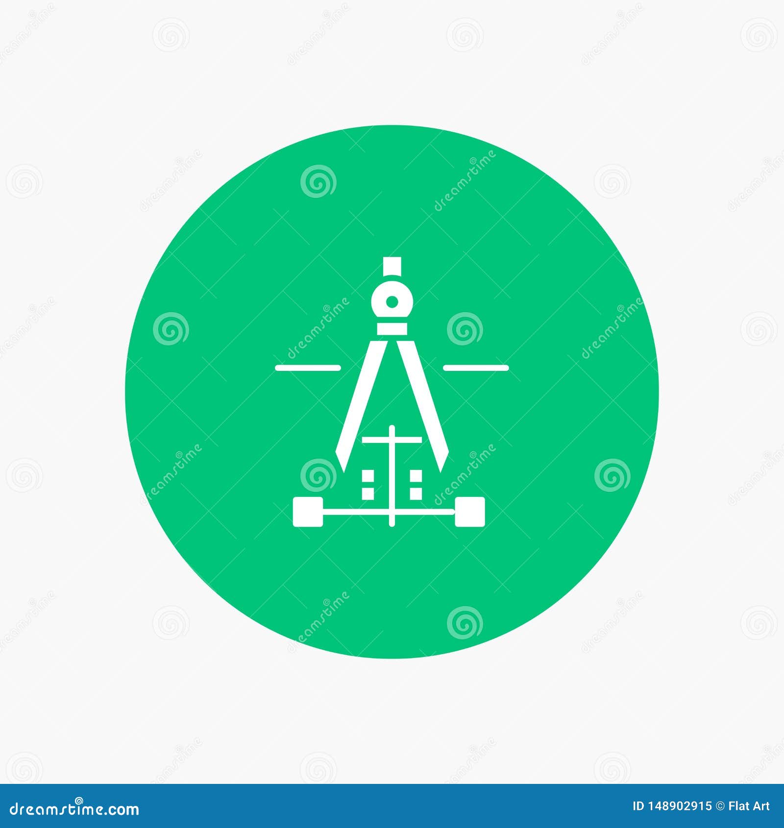 Compass, Drawing, Education, Engineering White Glyph Icon Stock Vector ...