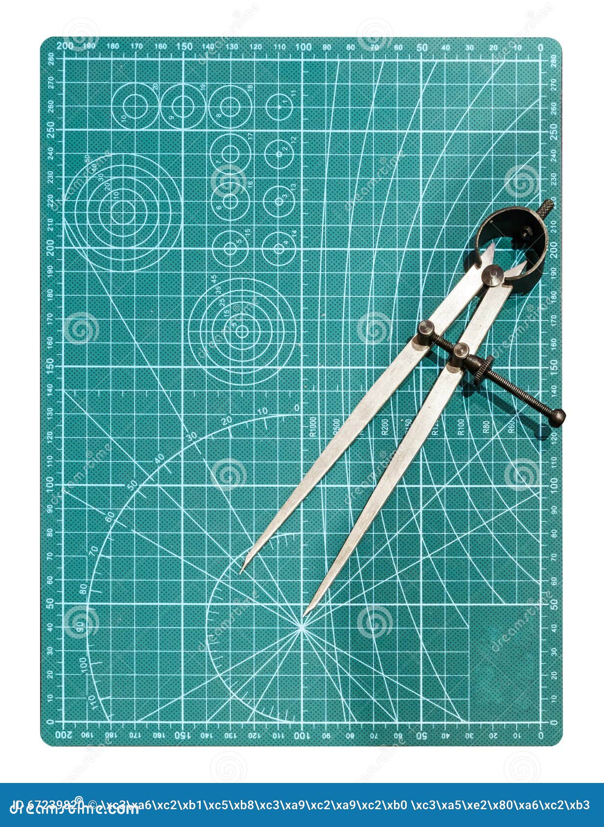 Compass in drawing stock illustration. Illustration of architecture ...