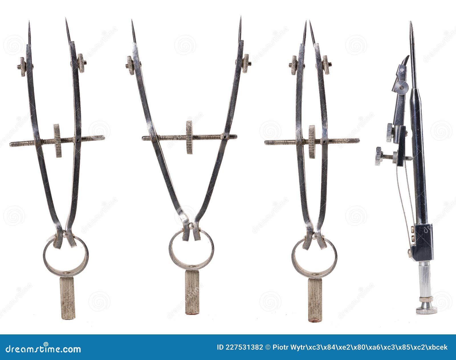 Compass Drawing Circle On Graph Paper Royalty-Free Stock Photo ...