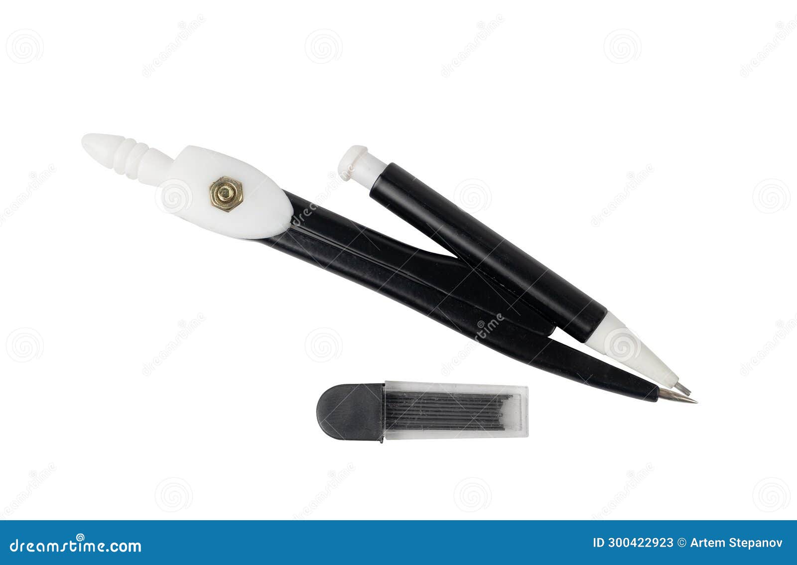 Compass Drawing Circle On Graph Paper Royalty-Free Stock Photo ...