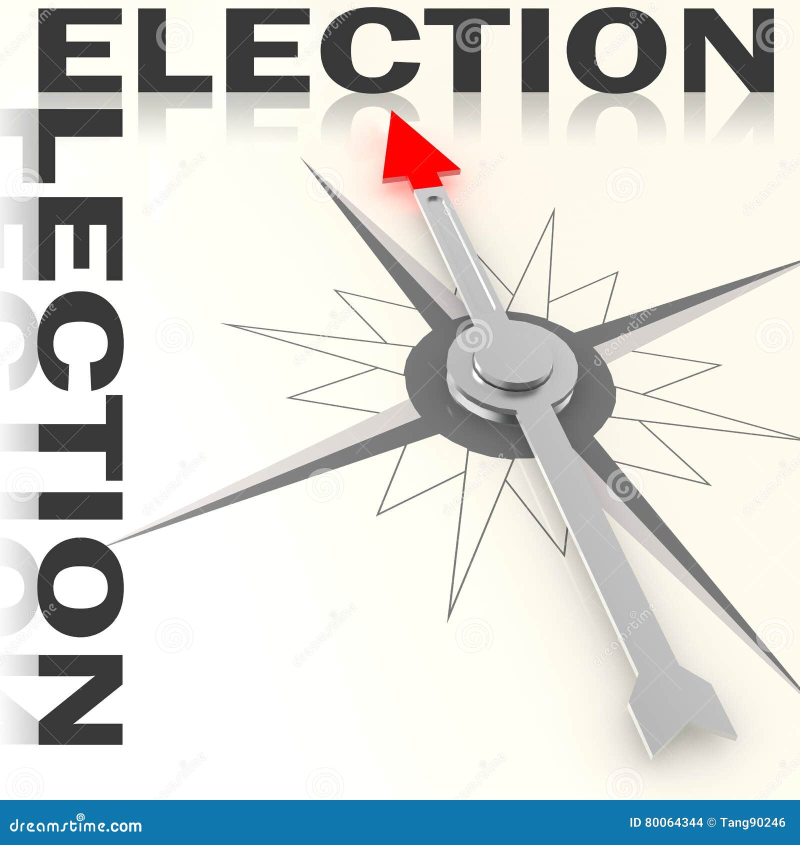 Compass with Election Word Isolated Stock Illustration - Illustration ...
