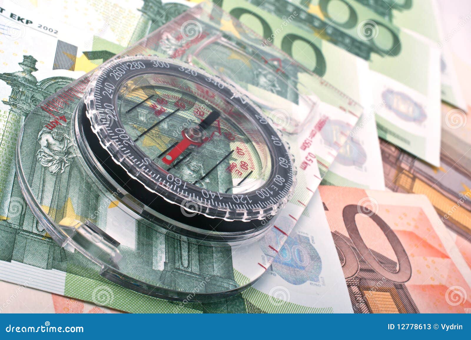 Compass and euro stock image. Image of single, symbol - 12778613