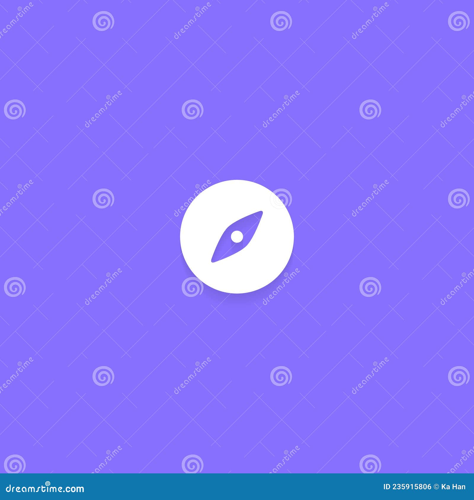 Compass, Explore Icon Vector in Flat Style Stock Vector - Illustration ...