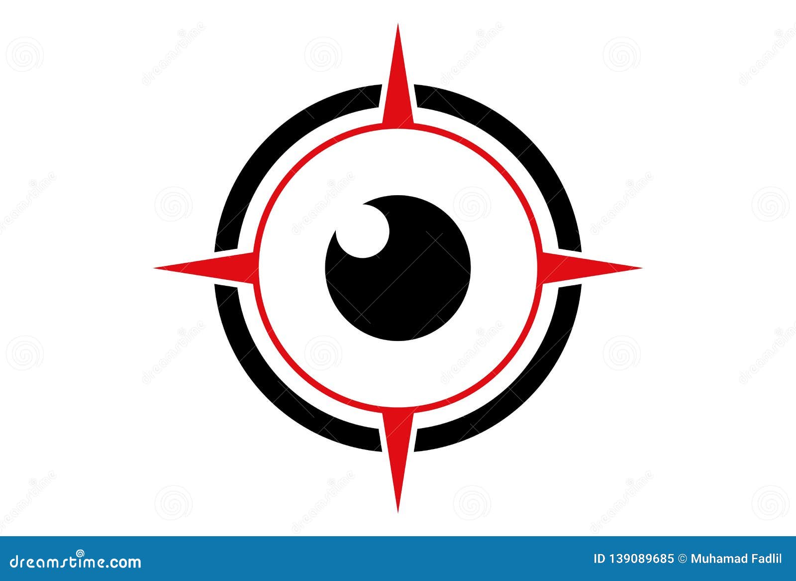 Compass Eye Abstract Vision Logo Icon Stock Vector - Illustration of ...