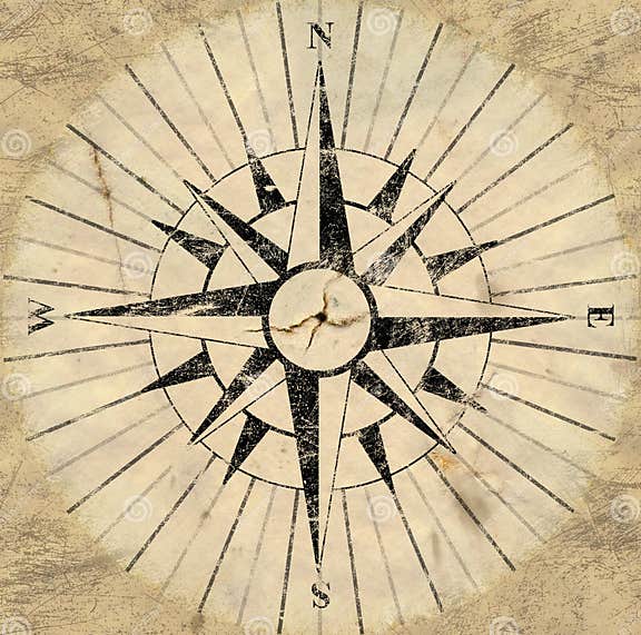 Compass Face stock photo. Image of element, copper, guide - 39238012