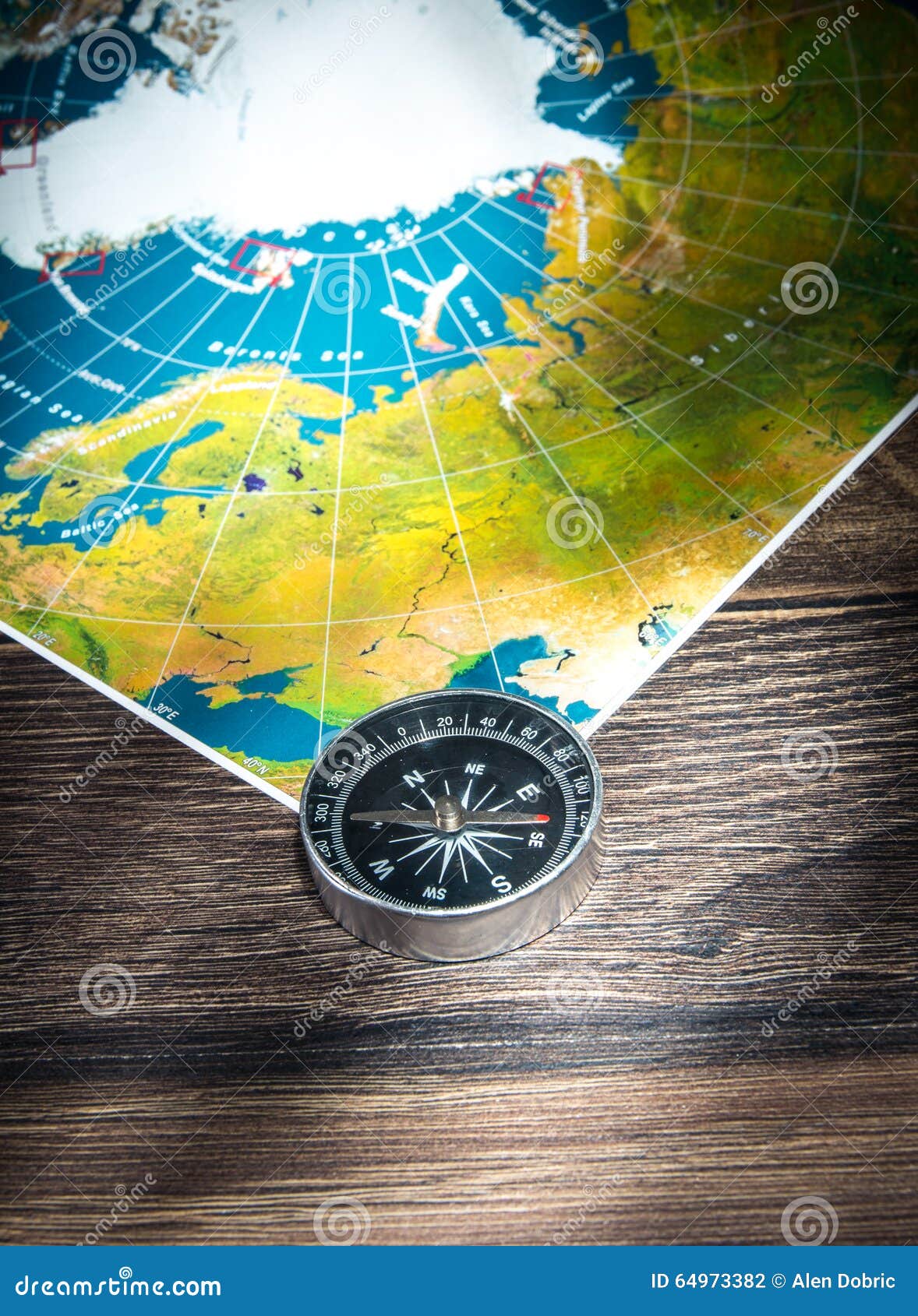 Compass stock photo. Image of trip, atlas, adventure - 64973382