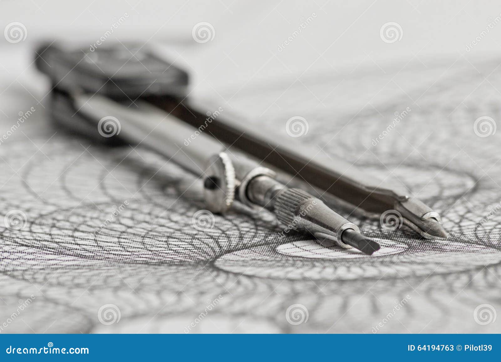 Compass and Geometric Shapes Stock Image - Image of paperwork ...