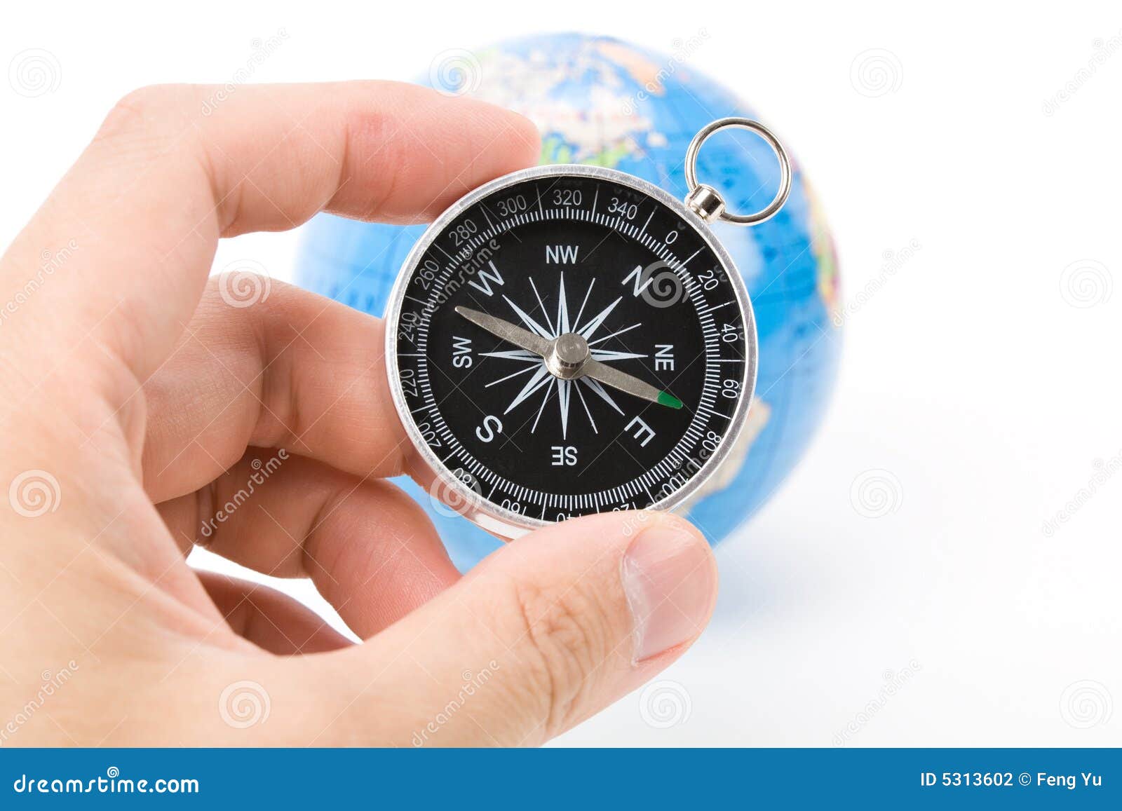 Compass and Globe stock photo. Image of compass, isolated - 5313602