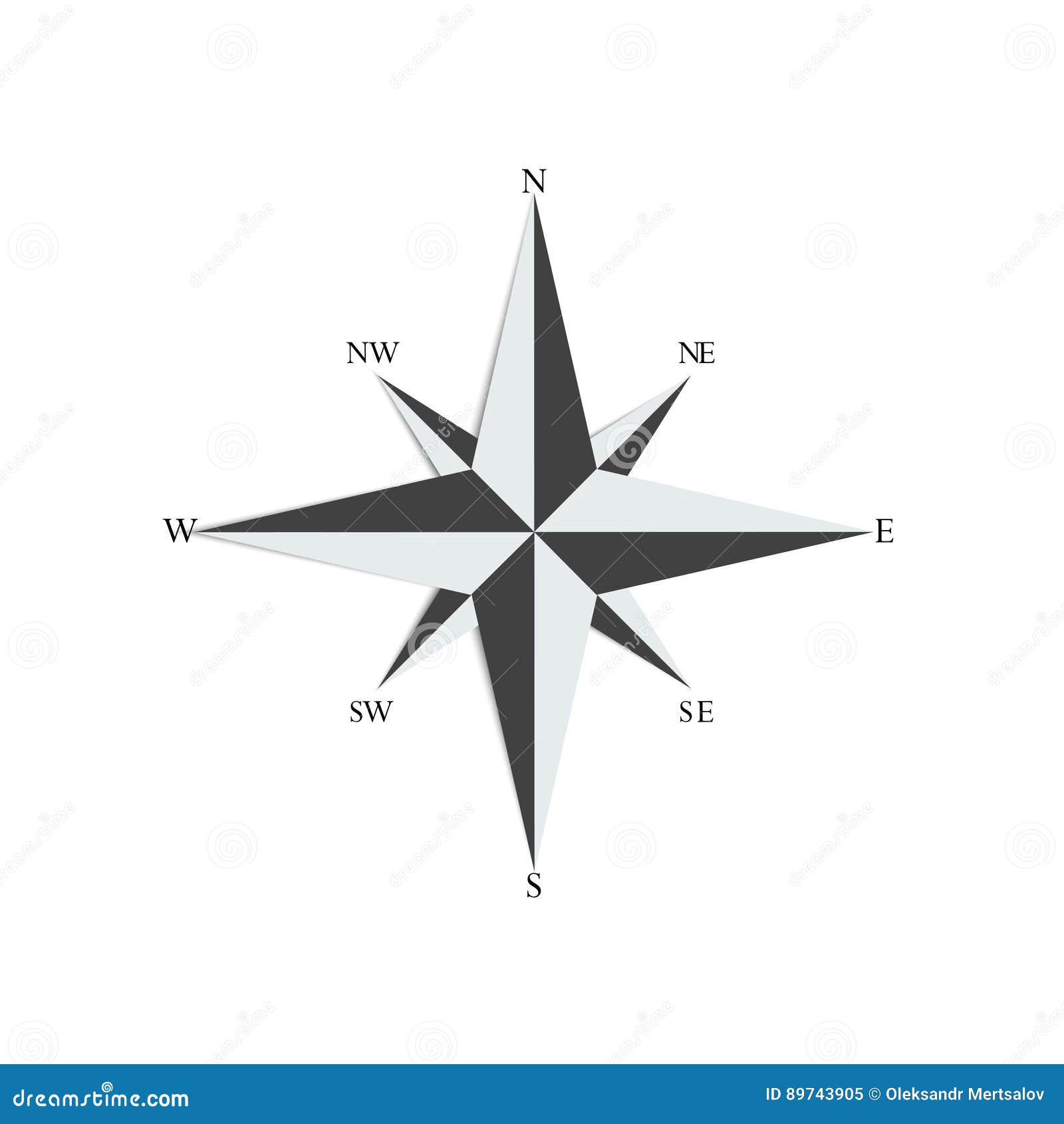 Compass Gold on White Background Isolated Object Abstract Stock ...