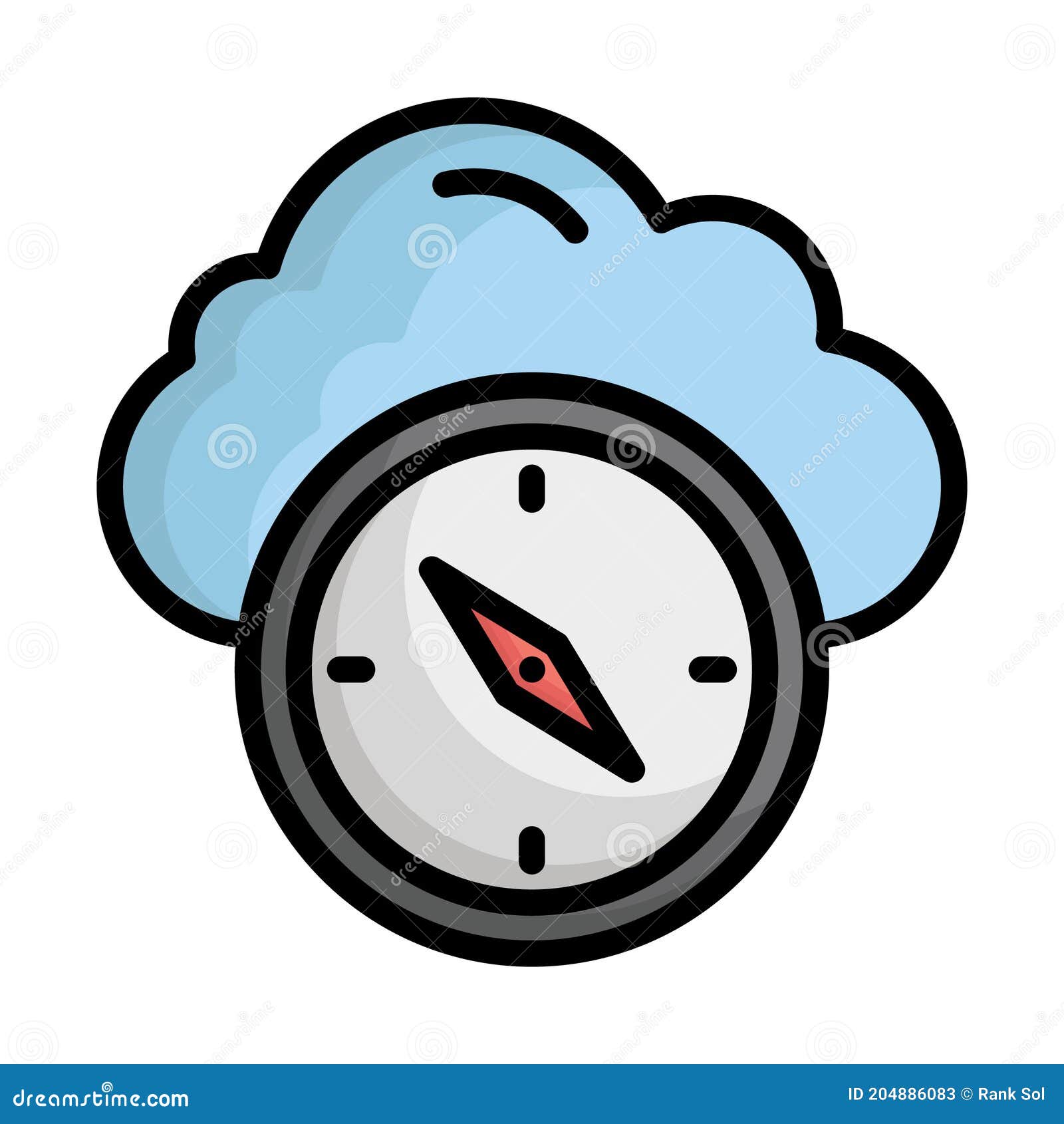 Compass, Gps, Vector Icon Which Can Easily Modify or Edit Stock Vector ...