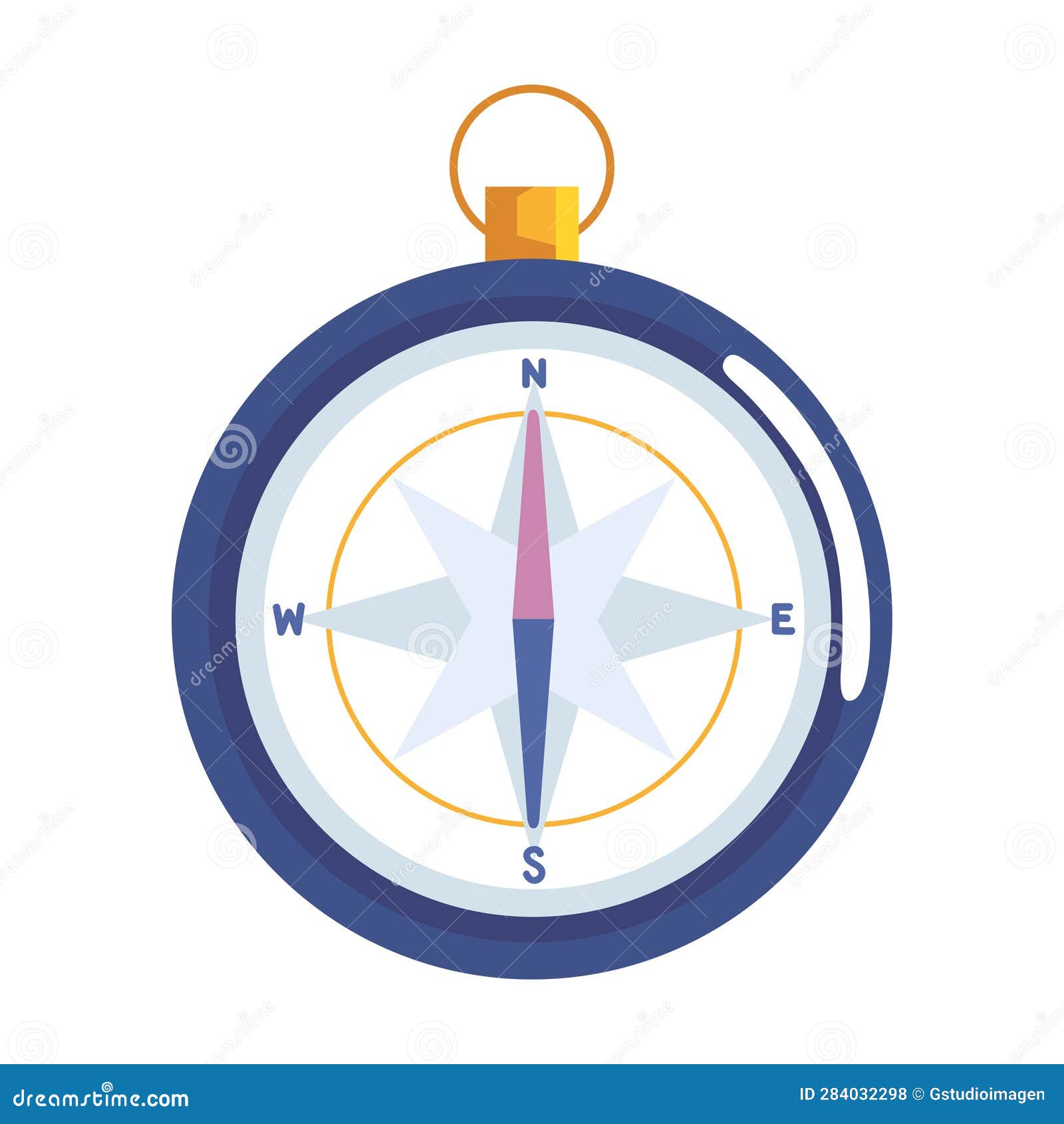 Compass guide device stock vector. Illustration of north - 284032298