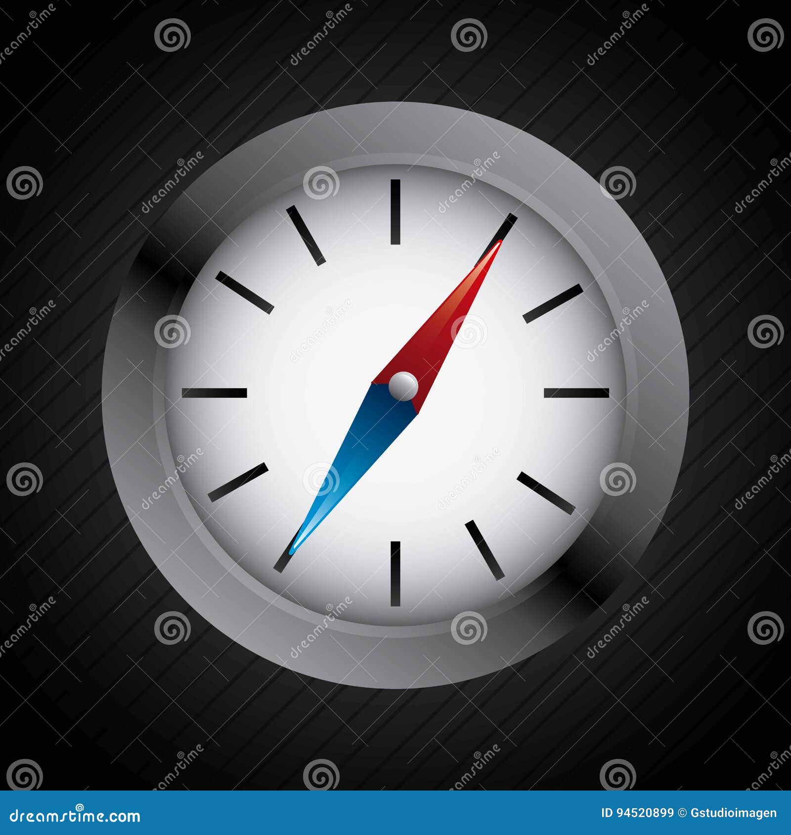 Compass guide device icon stock vector. Illustration of magnetic - 94520899