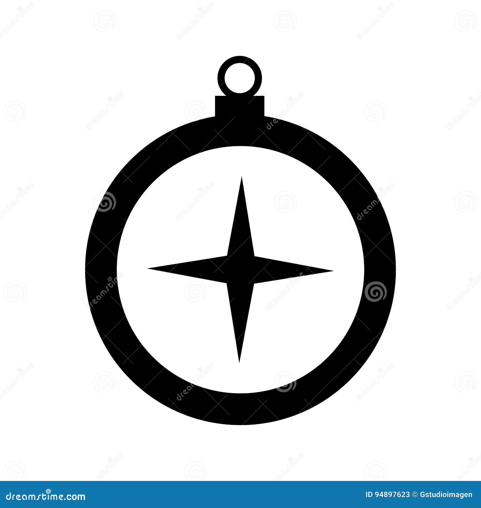 Compass Guide Isolated Icon Stock Vector - Illustration of explore ...