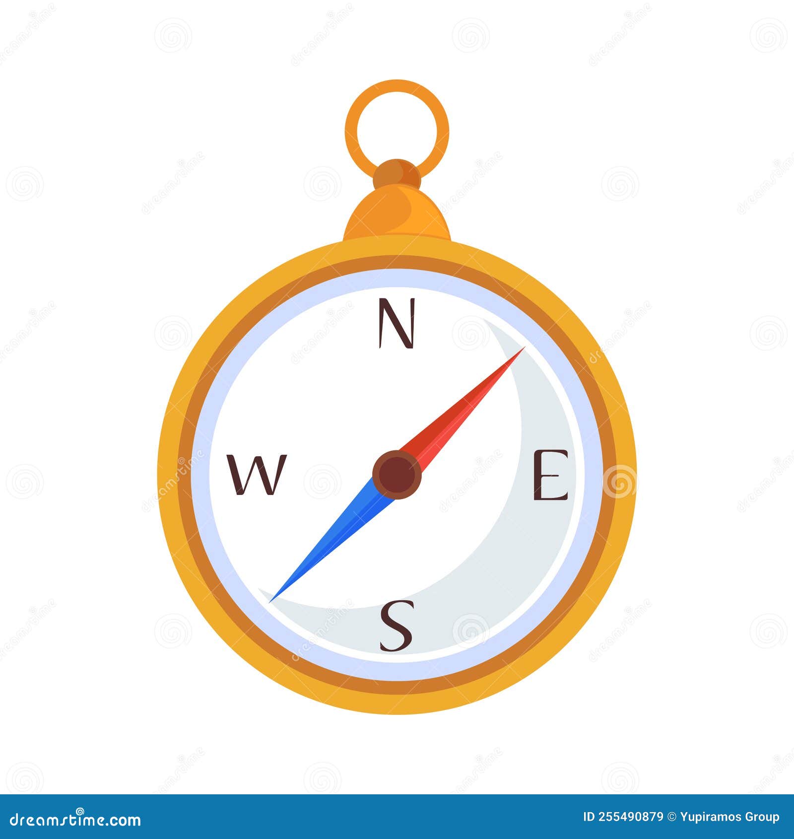 Compass Guide Isolated Icon Stock Vector - Illustration of south ...