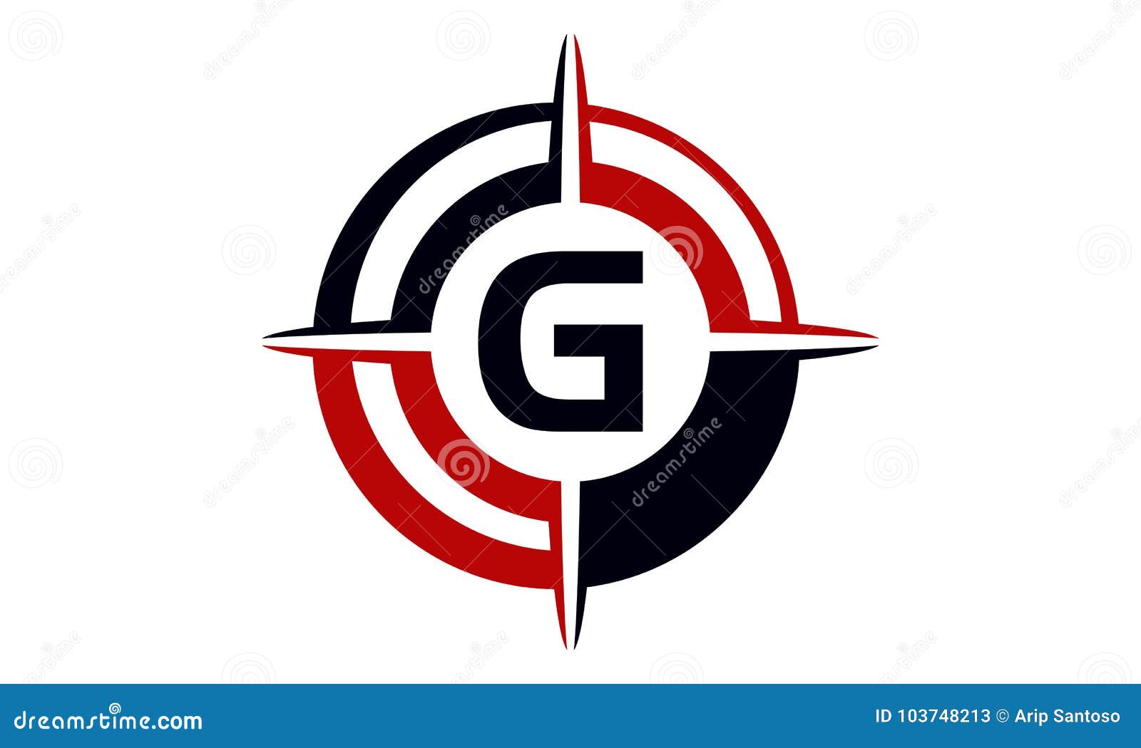 Compass Guide Solution Letter G Stock Vector - Illustration of ...