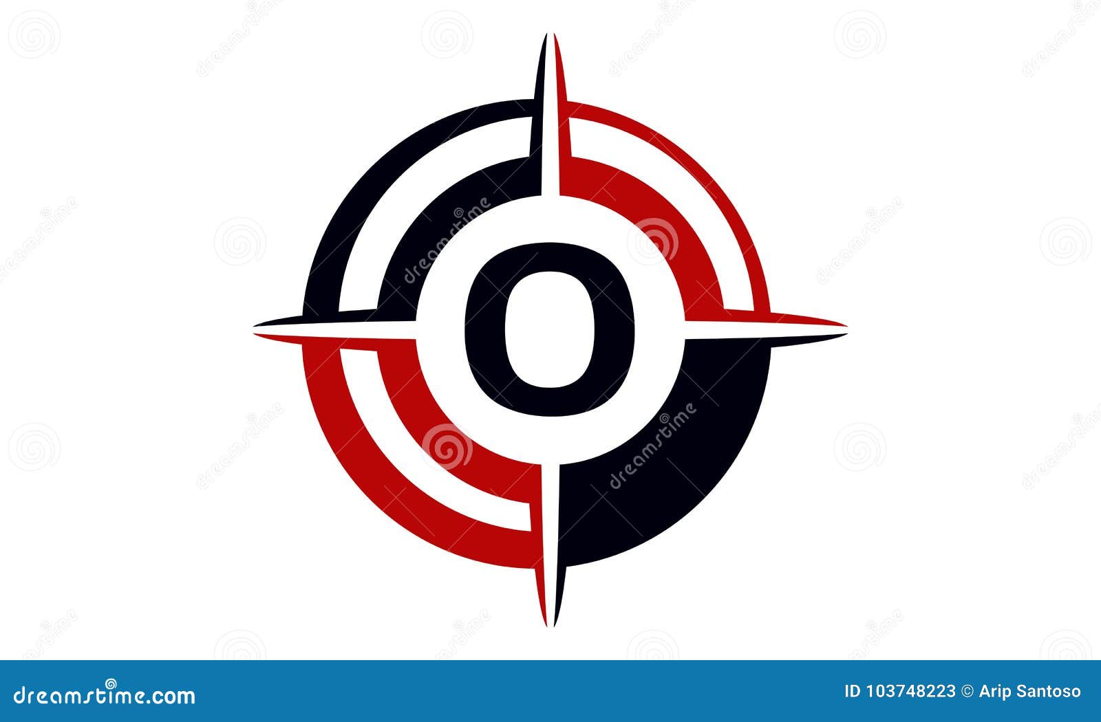 Compass Guide Solution Letter O Stock Vector - Illustration of design ...