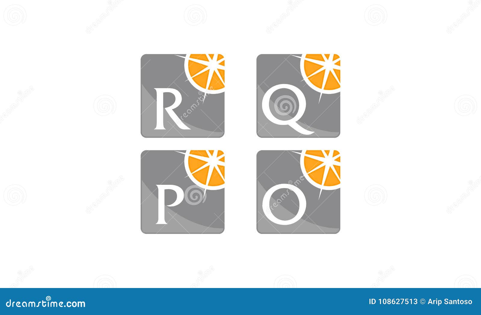 Compass Guide Solutions Template Set Stock Vector - Illustration of ...