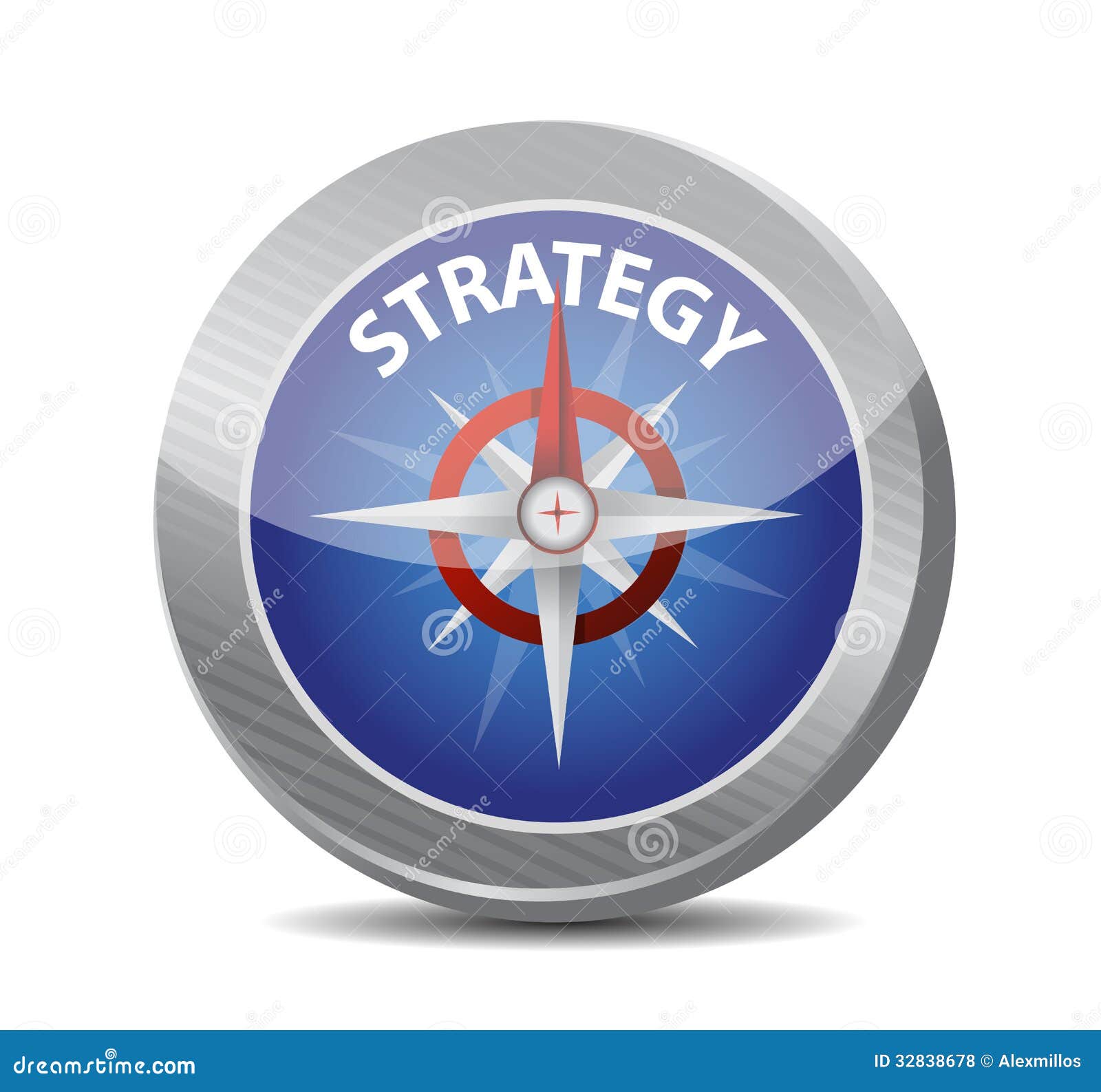 Compass Guide To Strategy. Illustration Design Stock Illustration ...