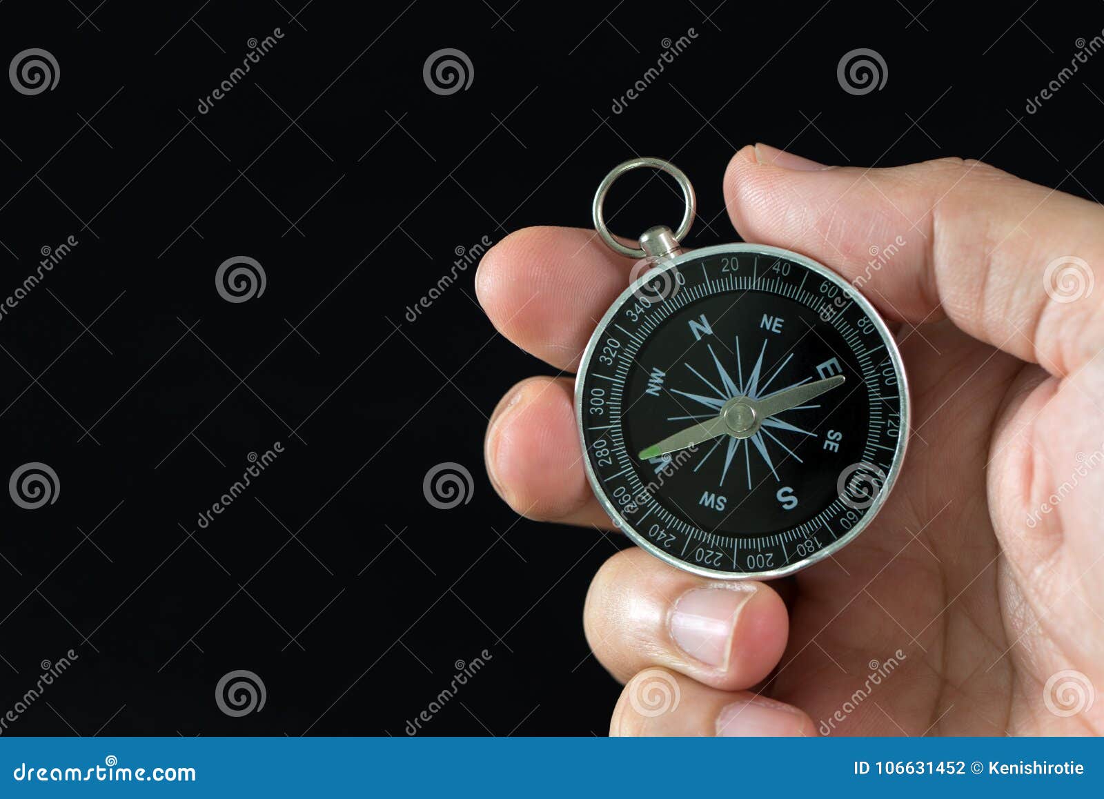 Compass in hand stock photo. Image of dark, object, conceptual - 106631452