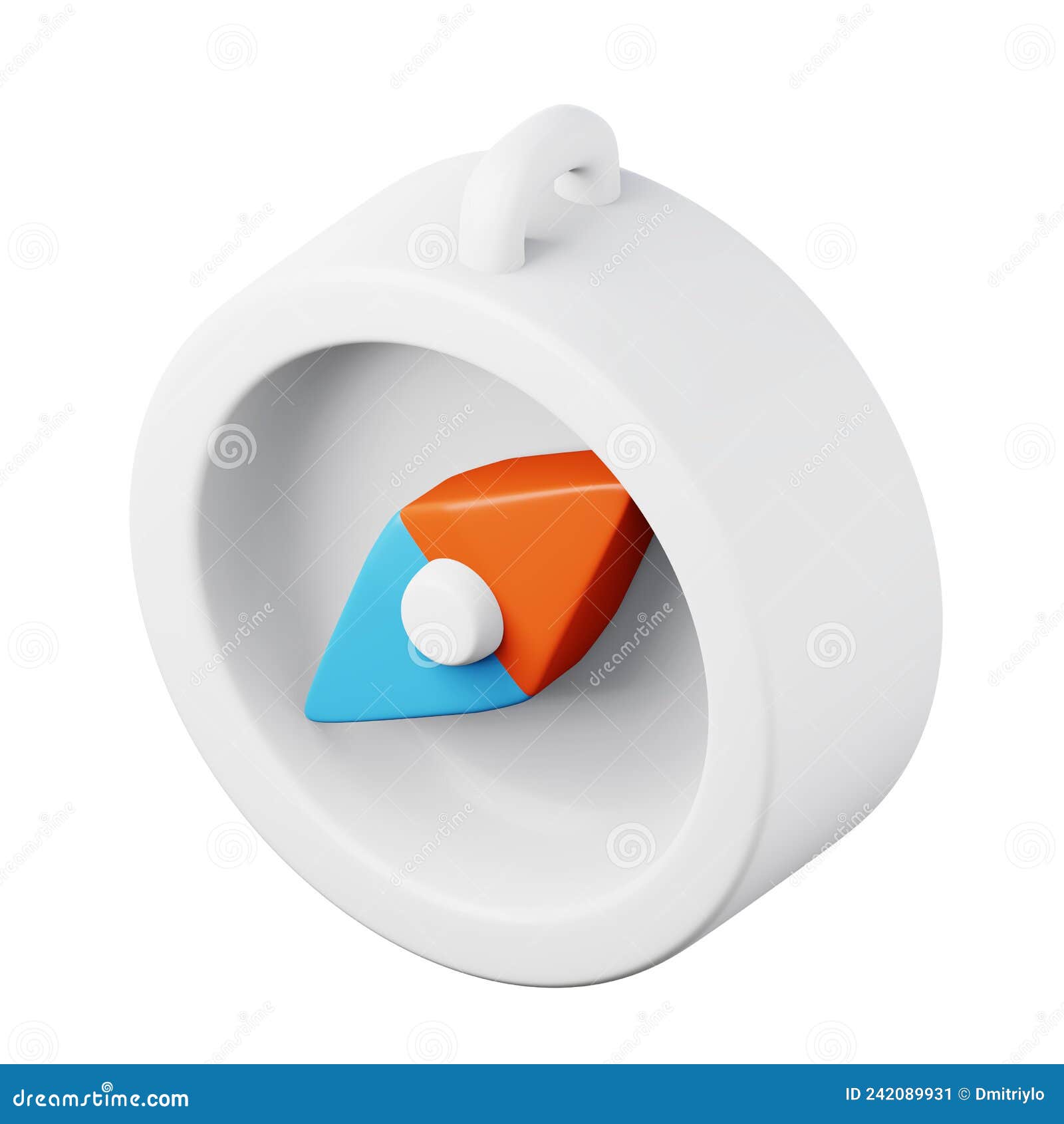 Compass High Quality 3D Render Illustration. Navigation Concept Icon ...