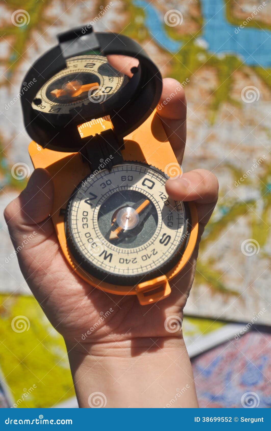Compass His Hand Topographic Maps Photos - Free & Royalty-Free Stock ...