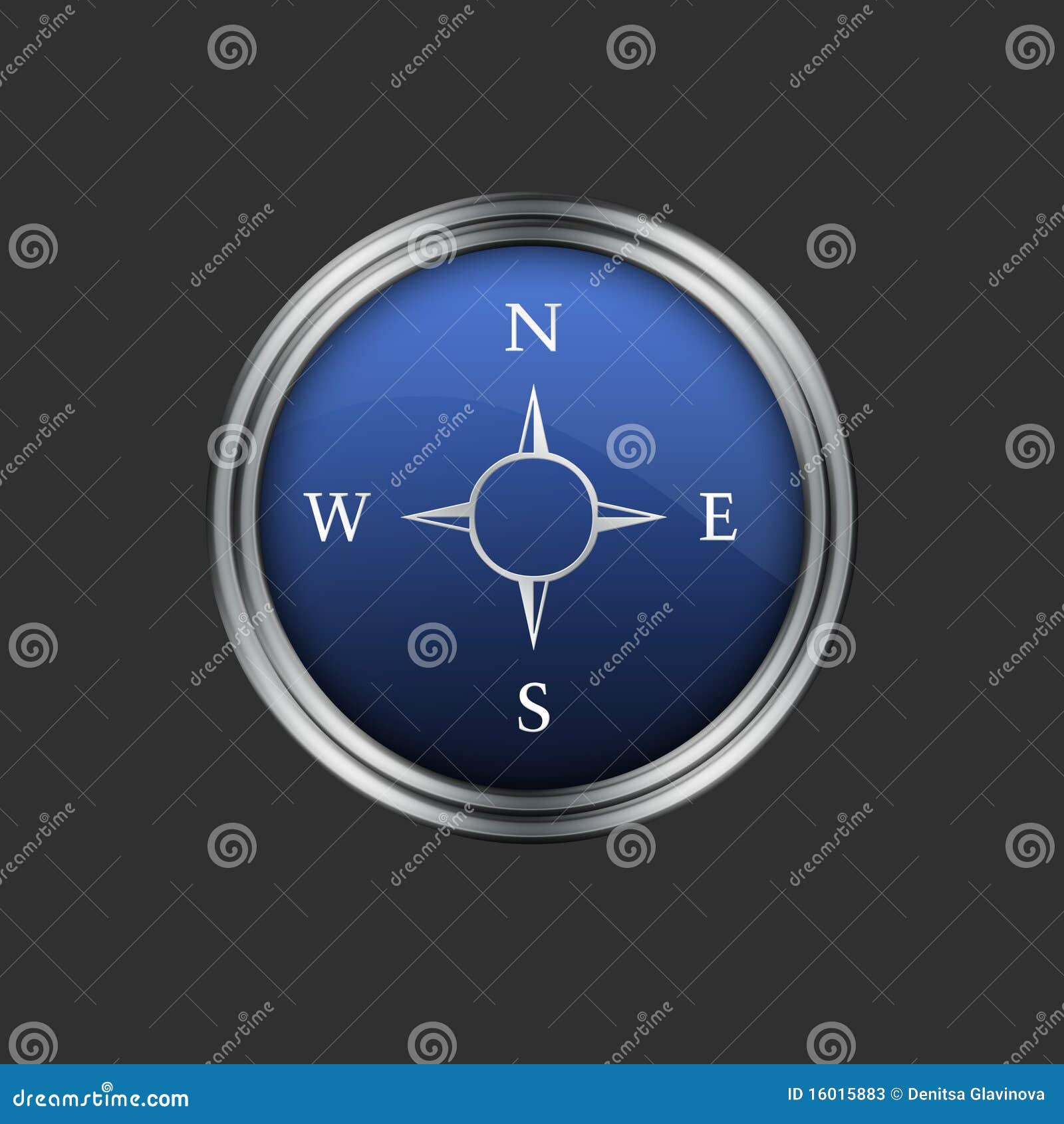 Compass icon stock illustration. Illustration of magnifying - 16015883