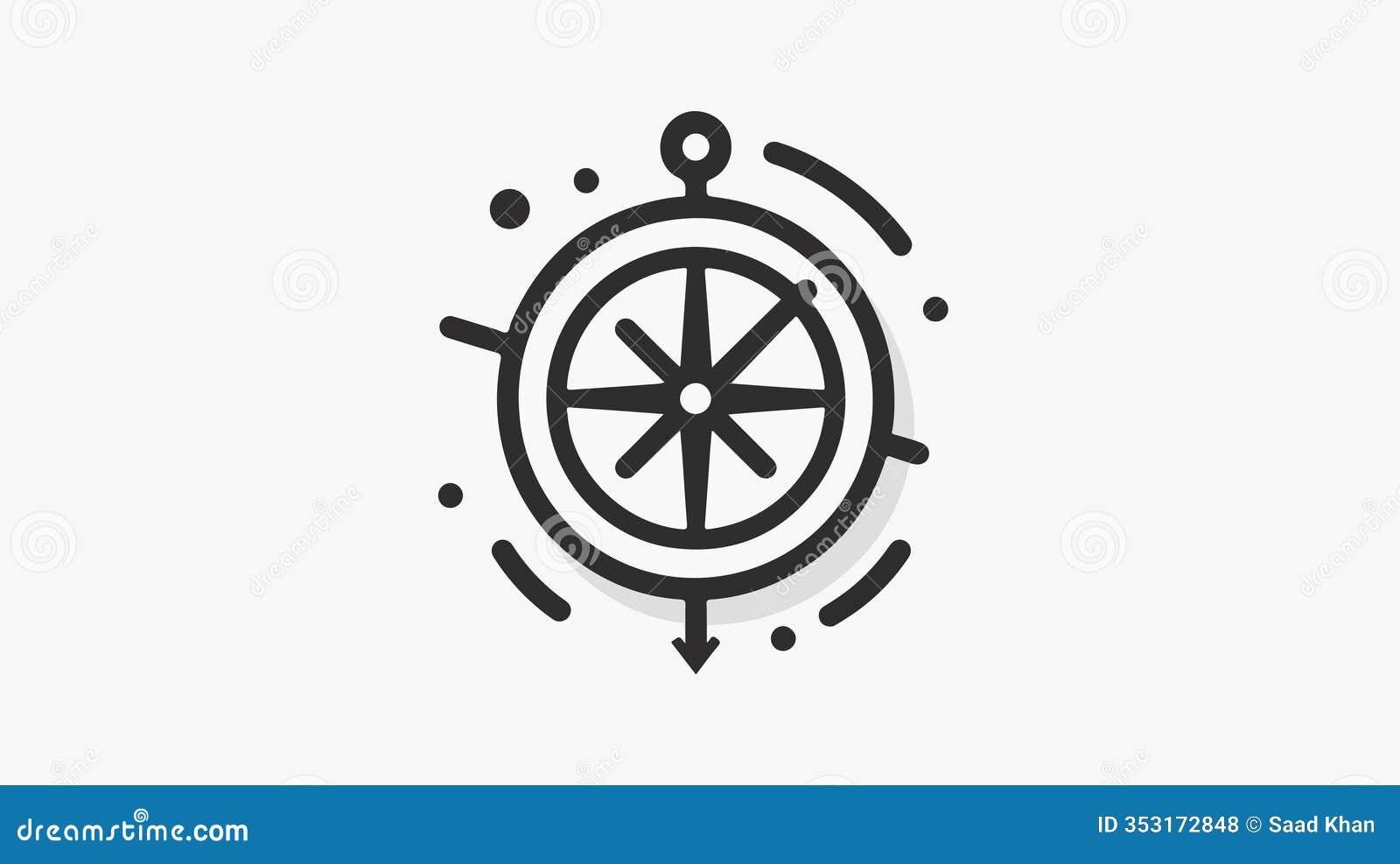 Action Plan Compass Icon For Strategic Direction Visualization Vector ...