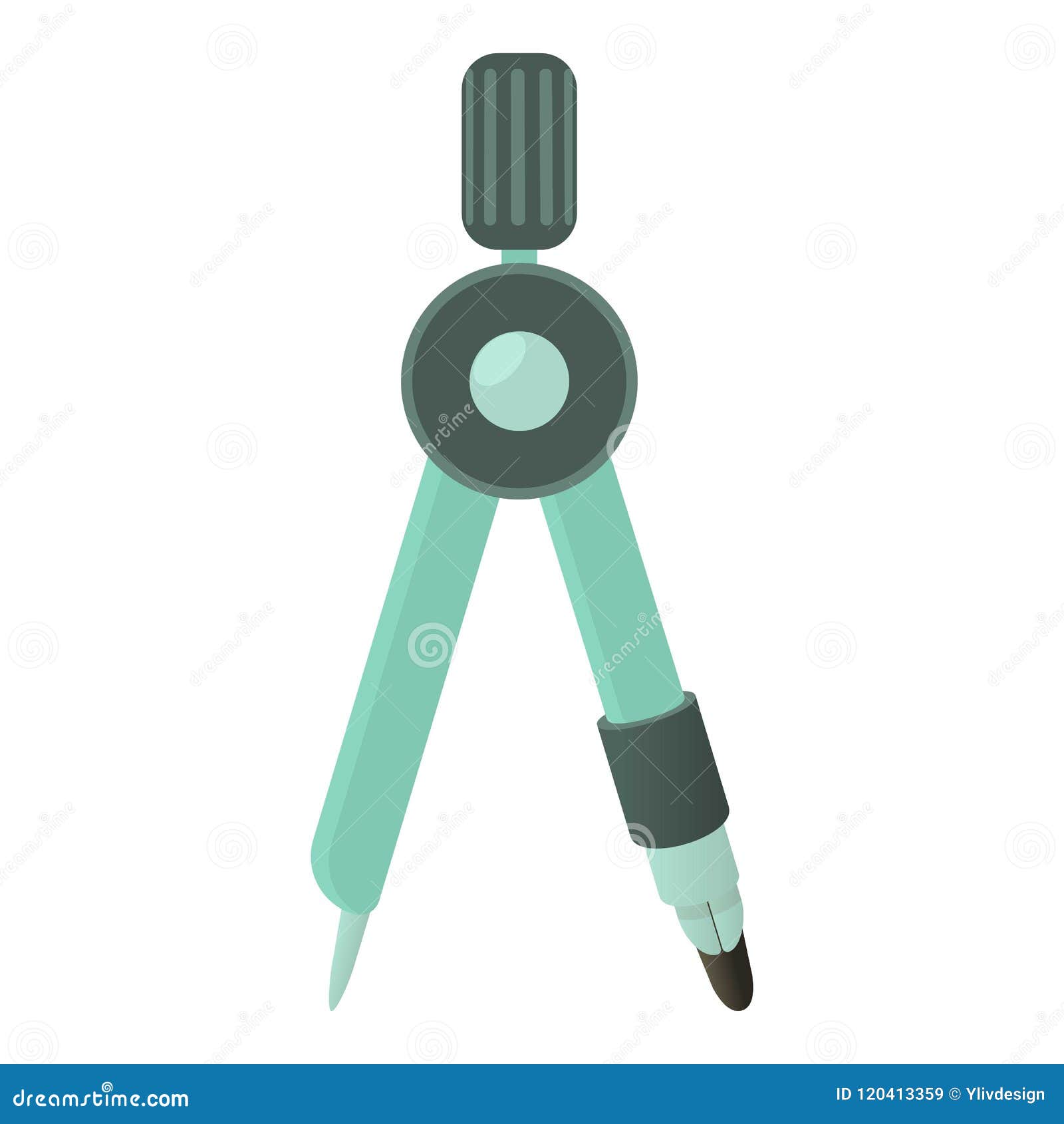 Compass Icon, Cartoon Style Stock Vector - Illustration of colored ...