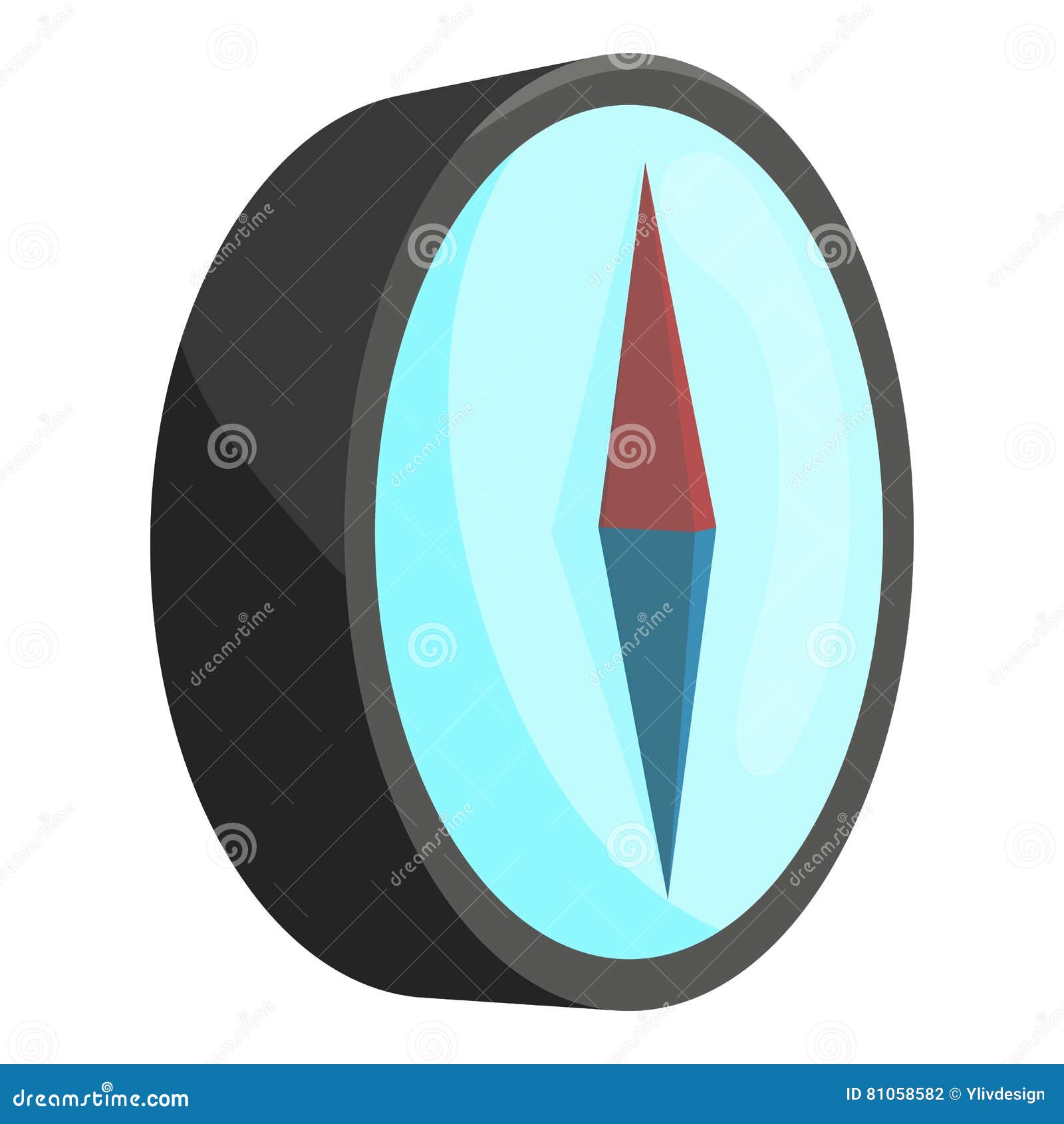 Compass Icon, Cartoon Style Stock Vector - Illustration of concept ...